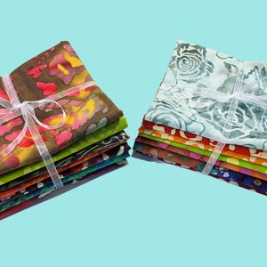 Batik Fabric Subscription Box for Quilter, Monthly Batik Fabric Fat ...