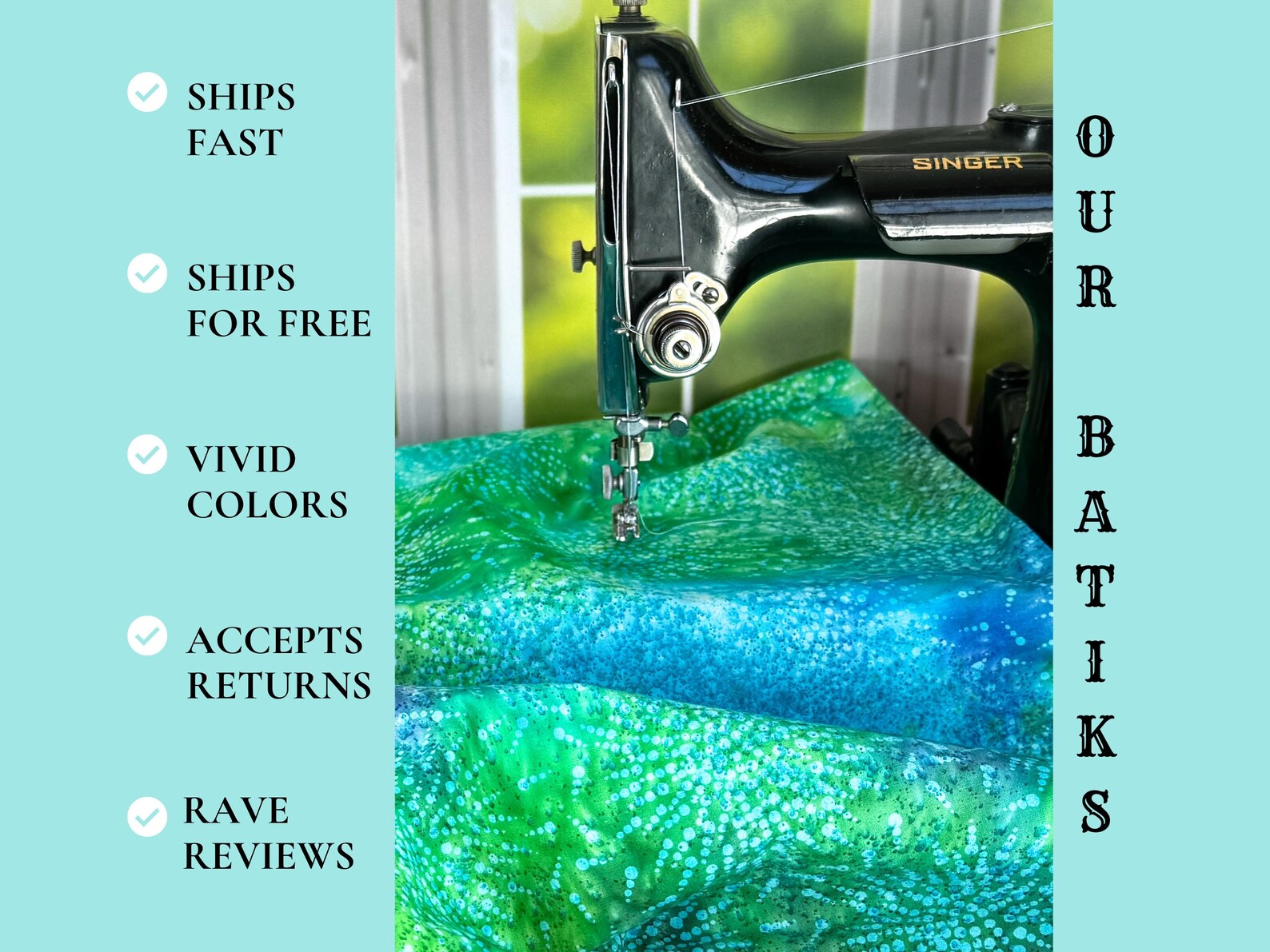 Batik Fabric Subscription Box for Quilter, Monthly Batik Fabric Fat ...