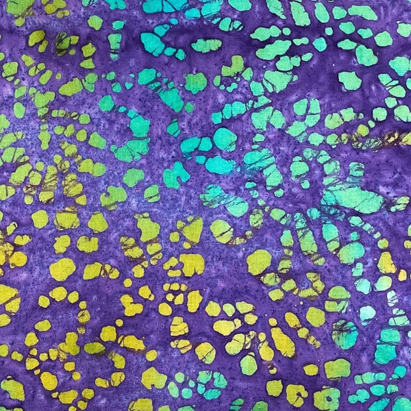 Purple Batik Fabric - Etsy