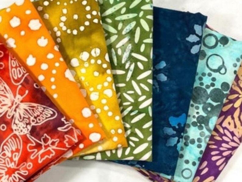 Batik Fabric Scraps for Quilters, Build Your Fabric Stash, One Pound ...
