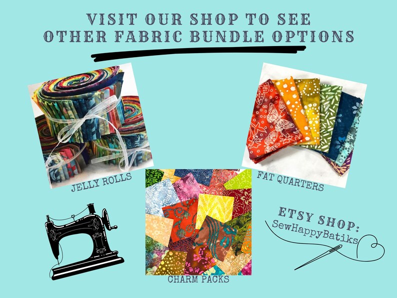 Batik Fabric Subscription Box for Quilter, Monthly Batik Fabric Fat ...