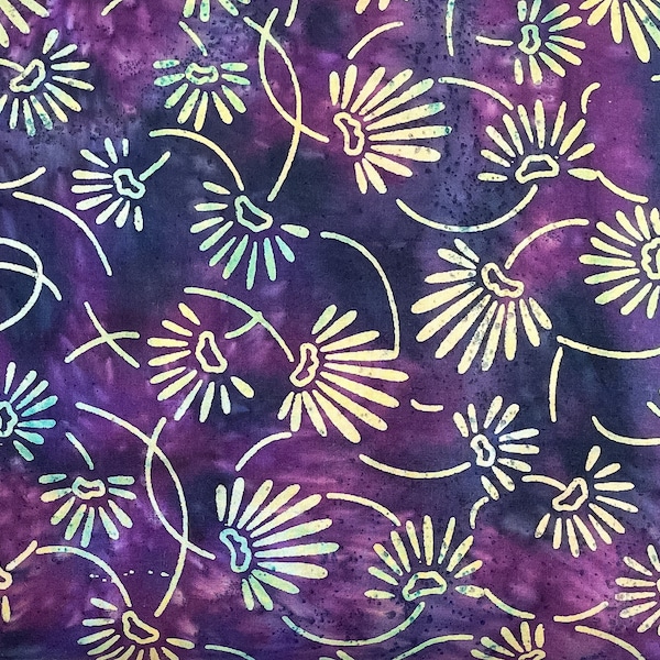 Purple Batik Fabric - Etsy