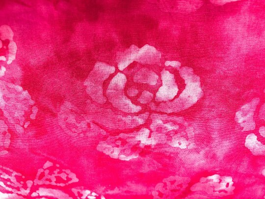 Pink Batik Fabric by the Yard, Hot Pink Batik Cotton, Pretty Boho ...