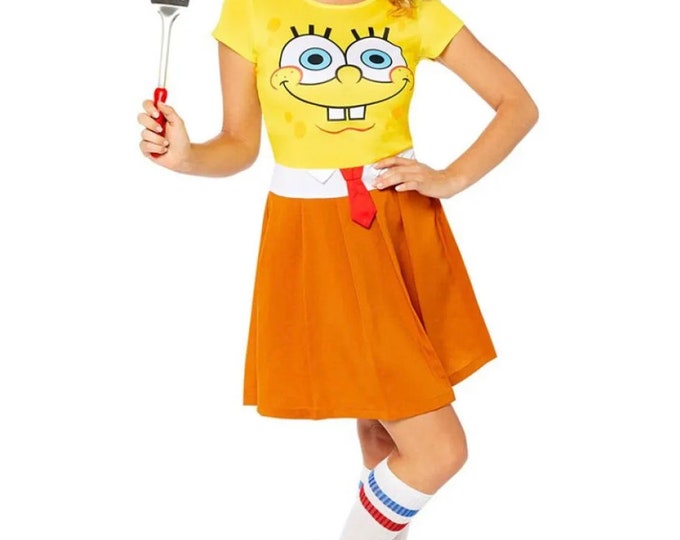 Spongebob Fancy Dress Costume, Cute Costume, Ladies Fancy Dress, Women ...