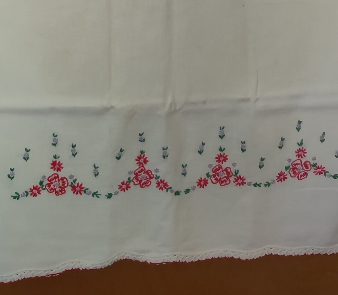 Set of 4 Vintage Embroidered Pillow Cases - Etsy