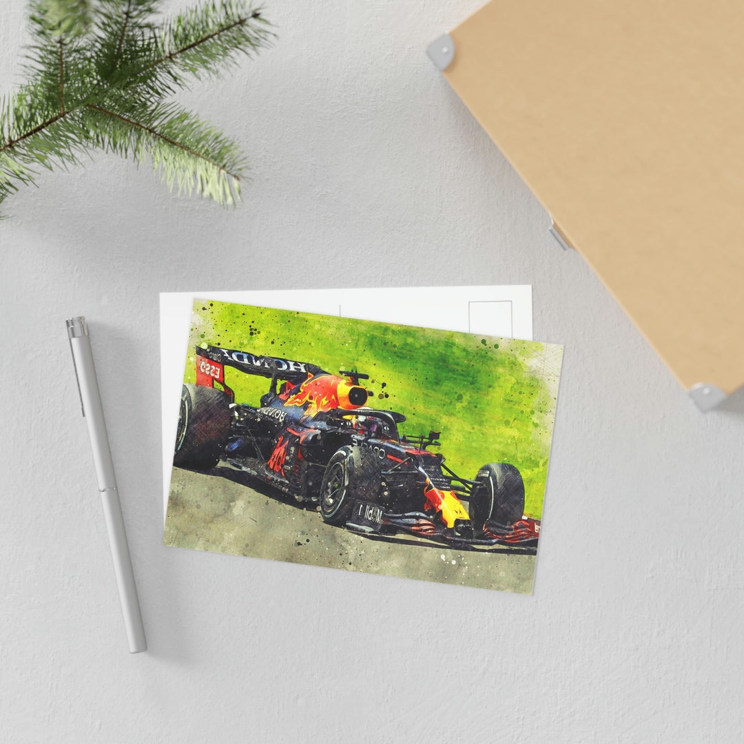 Max Verstappen F1 Fan Art Postcards - Etsy