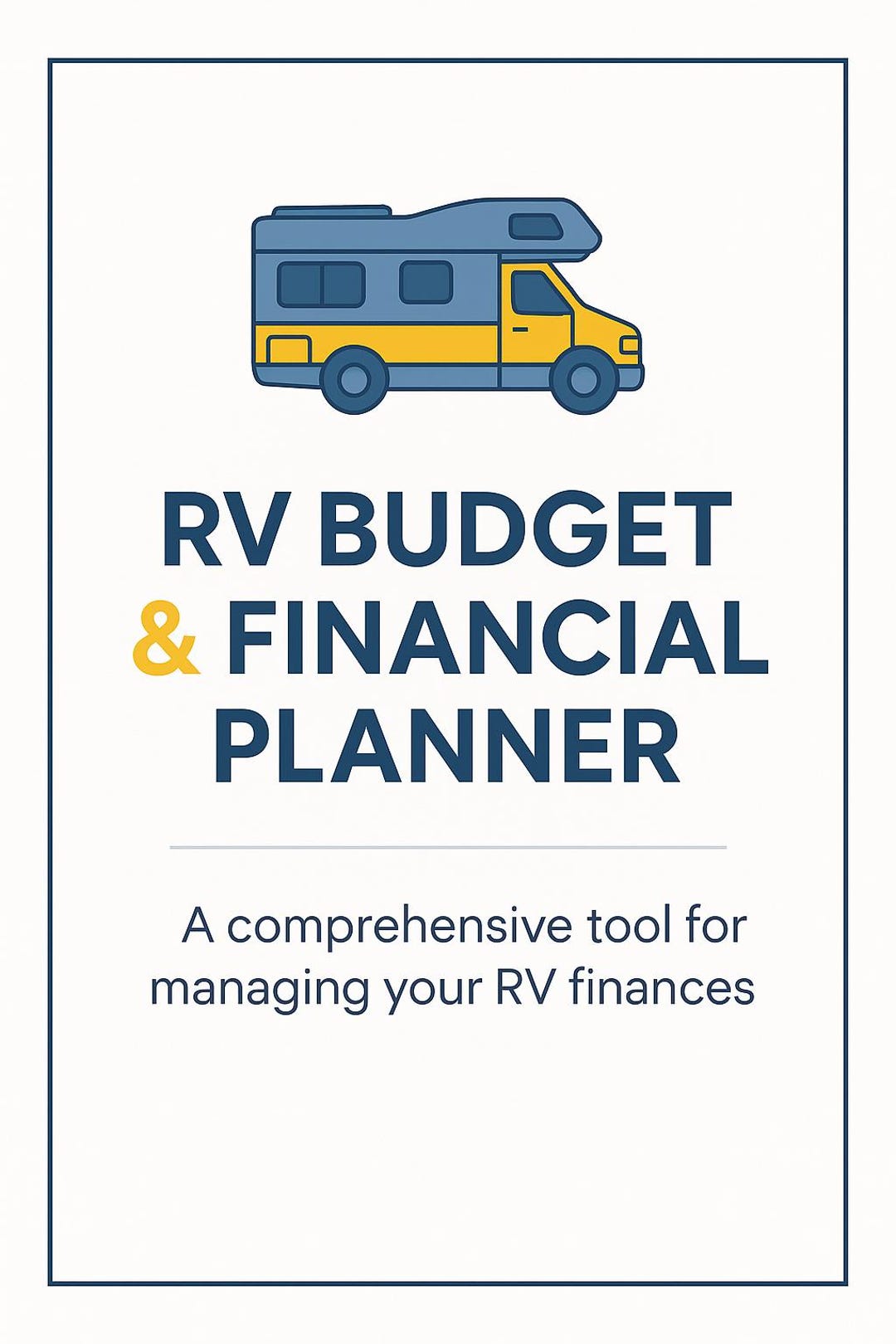 RV Budget and Financial Planner | 20 Pages Printable and Digital ...