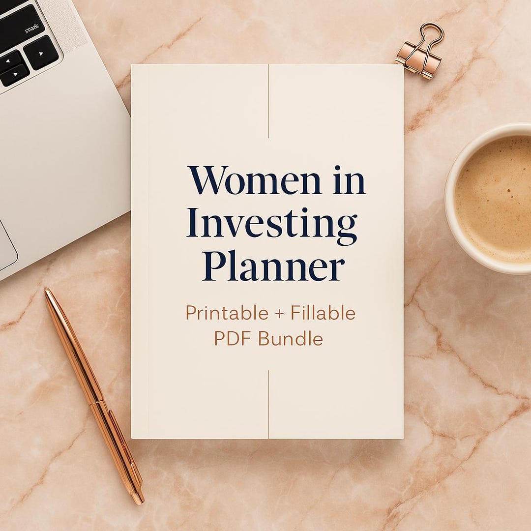 Women in Investing Planner | Finance & Wealth Mindset (printable PDF ...