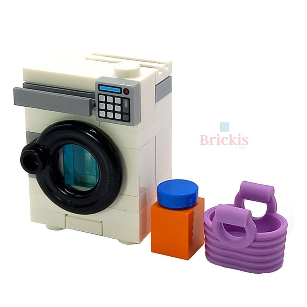 Moc Lego Washing Machine With Detergent and Softener Bathroom - Etsy