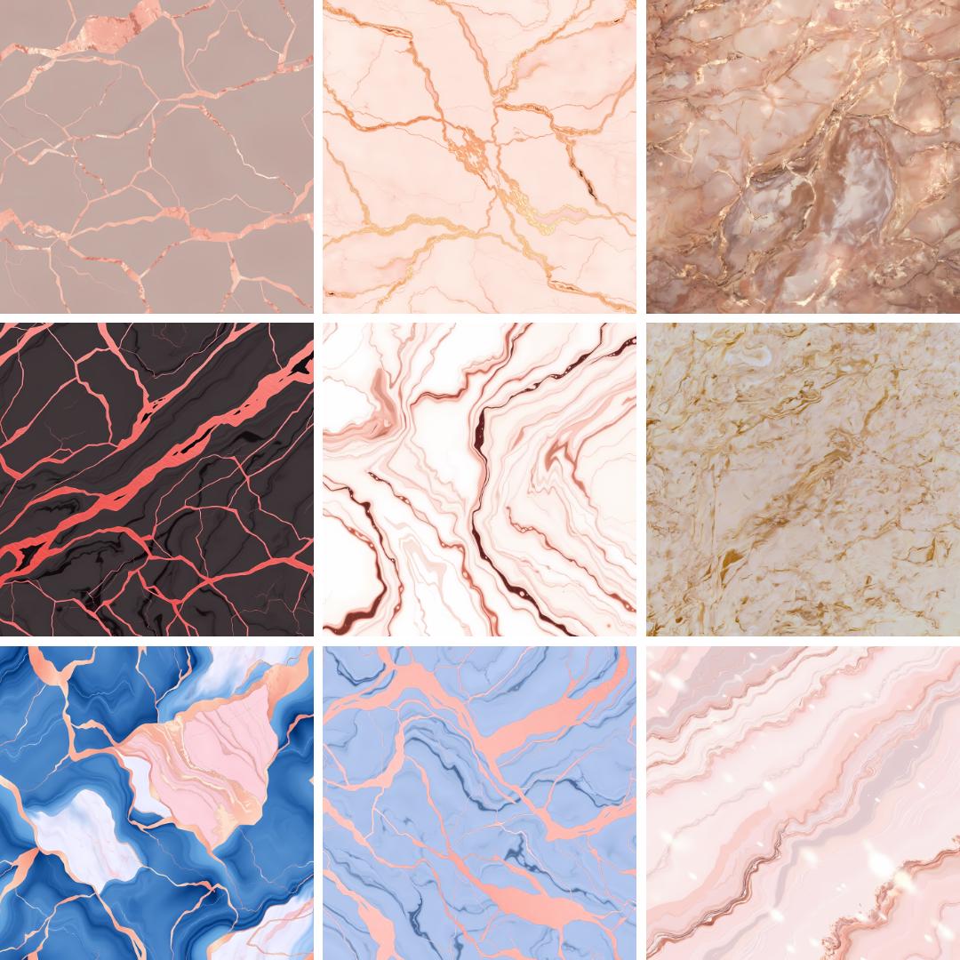 Marble Digital Paper Pack, 31 Seamless Marble Textures for Instant ...