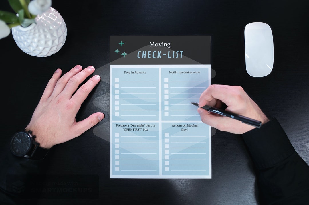 Moving Planner Printable Digital Moving Out Packing Checklist - Etsy