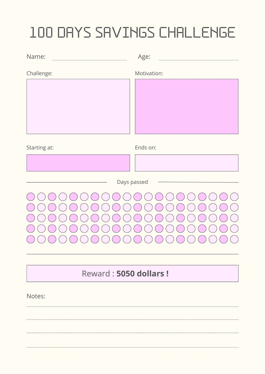 100 Envelope Savings Challenge Planner, Financial Planner, Financial ...