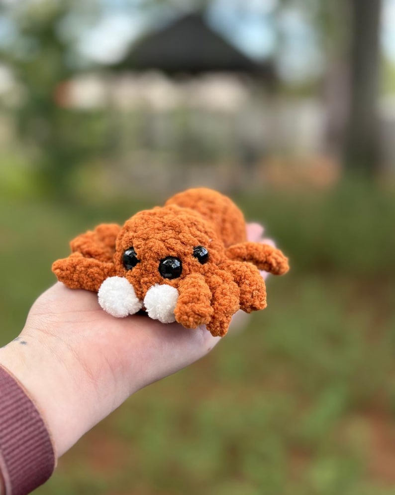 Crochet Jumping Spider Plushie: Handmade Amigurumi Stuffed Animal - Etsy
