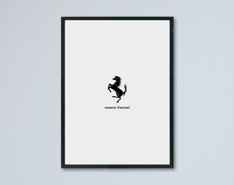 Ferrari Poster Digital - Etsy