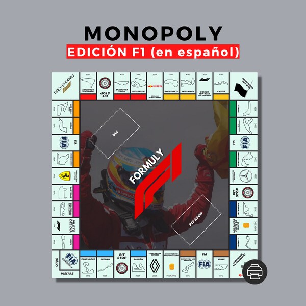 Monopoly F1 Edition - Etsy