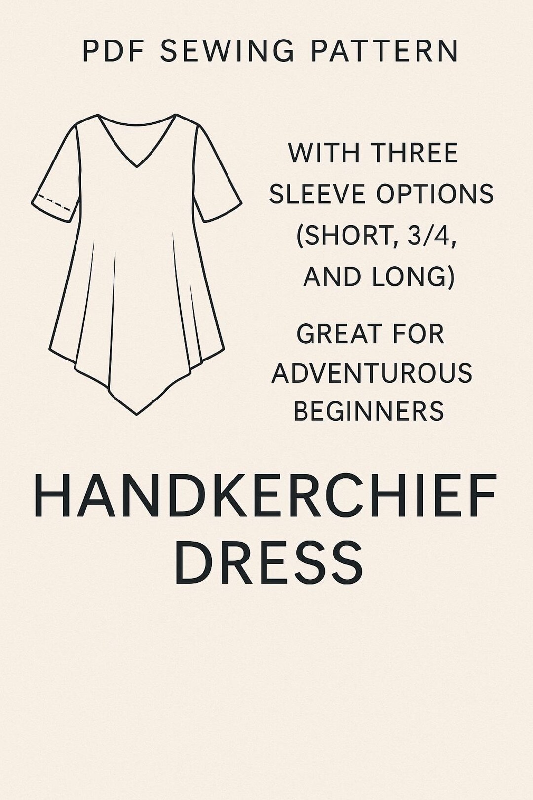 Handkerchief Dress Boho Chic Summer Sundress Lightweight Flowy Midi ...