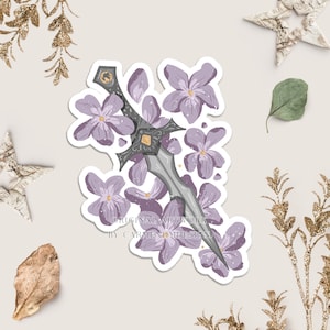 Violence Dagger Fourth Wing Rebecca Yarros OFFICIALLY LICENSED Kiss Cut ...