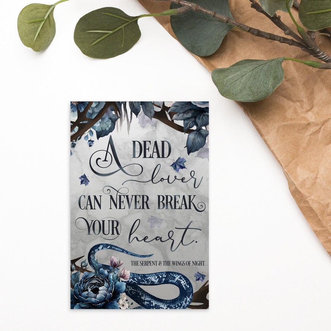 Dead Lover Quote the Serpent and the Wings of Night Carissa Broadbent ...