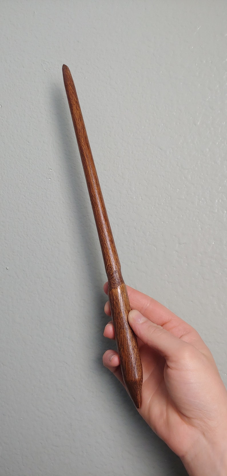 Handcrafted Red Oak Wizarding Wand 12 7/8" Unicorn Hair Core / Fantasy ...