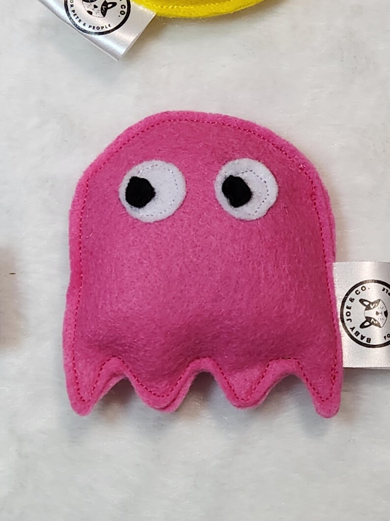 Pac-man - Video Game Felt Cat Toy, Filled With Organic Catnip ...