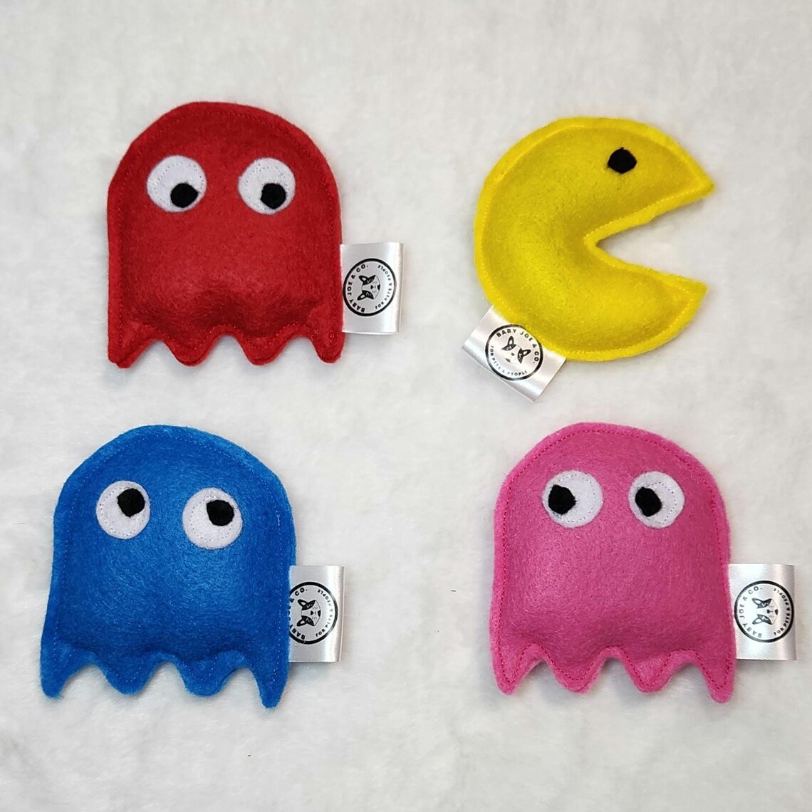 Pac-man - Video Game Felt Cat Toy, Filled With Organic Catnip ...