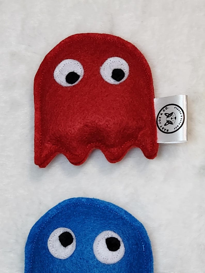 Pac-man - Video Game Felt Cat Toy, Filled With Organic Catnip ...