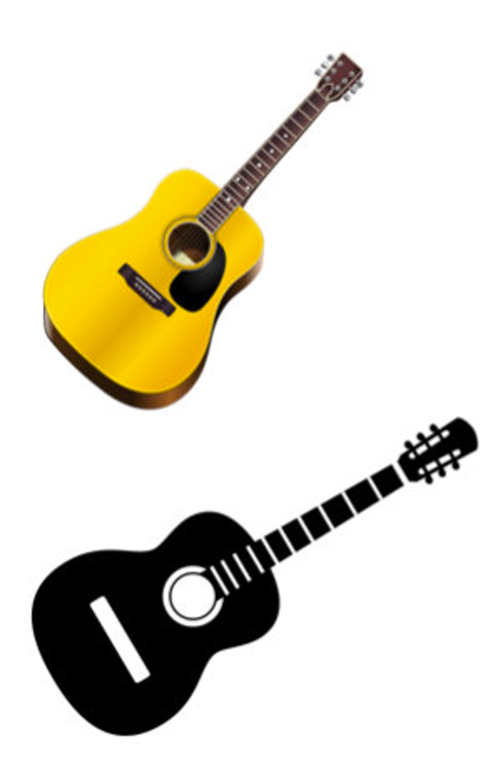 Printable Different Types and Shapes of Guitars (A4) - Etsy