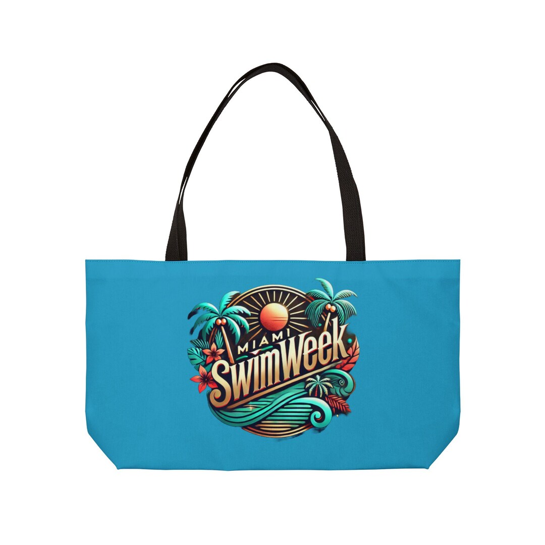 MIAMI Swim Week Logo Weekender Tote Bag Designed by Elle Bee - Etsy