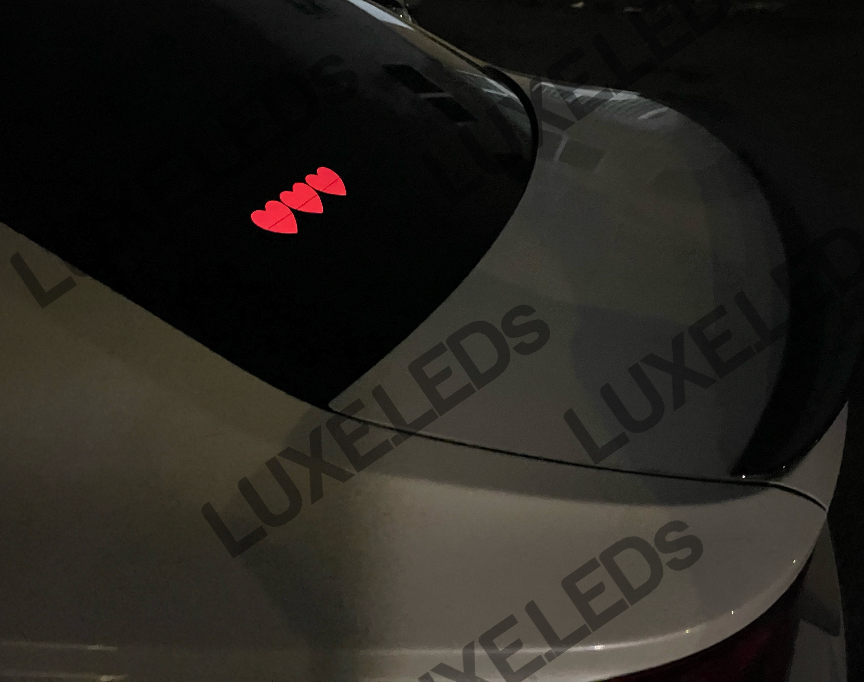 Heart JDM LED Car Sticker - Etsy