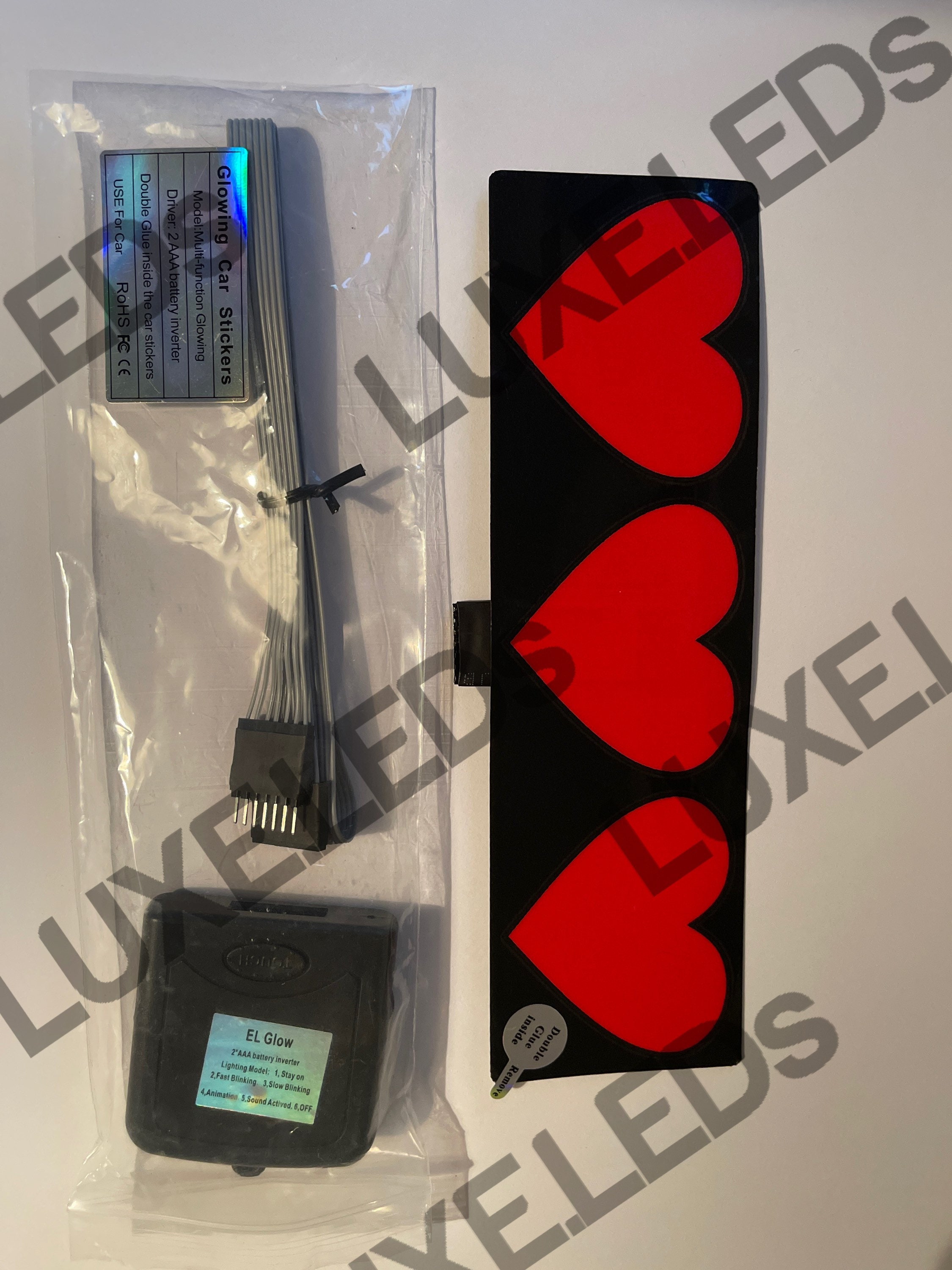 Heart JDM LED Car Sticker - Etsy