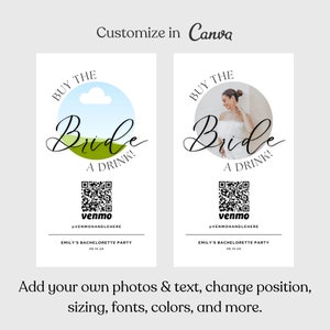 Buy the Bride a Drink Instagram Story Template, Bachelorette Venmo ...