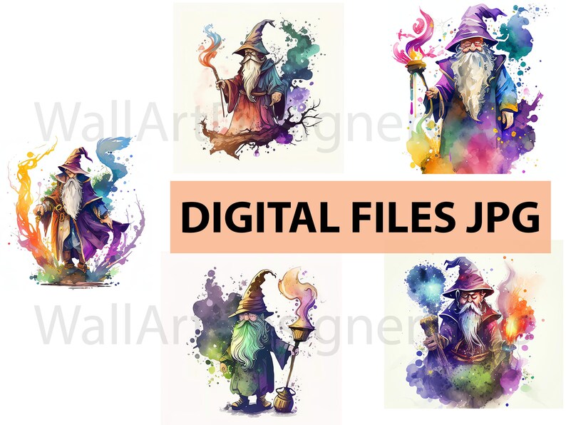 Cartoon Wizards Clipart 20 High Quality JPG, Full Commercial Use ...
