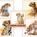Cheetah Clipart 20 High Quality Safari Animals JPG Bundle, Full ...