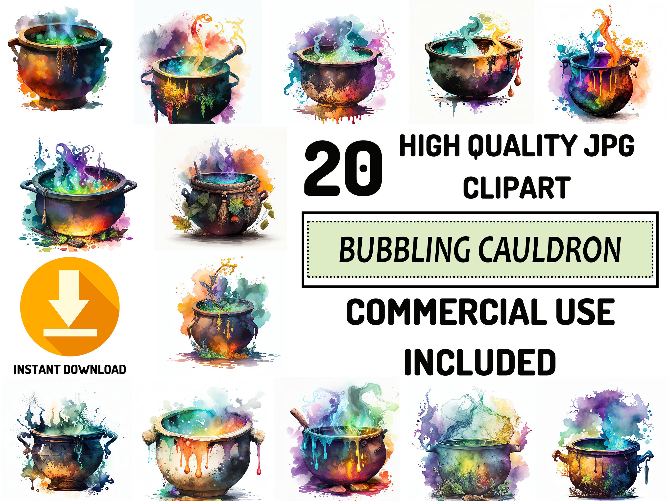 Bubbling Cauldron Clipart 20 High Quality JPG, Full Commercial Use ...