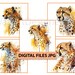Cheetah Clipart 20 High Quality Safari Animals JPG Bundle, Full ...