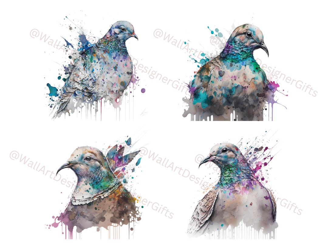 Doves Watercolor Clipart, Doves Watercolor, Doves Clipart PNG ...