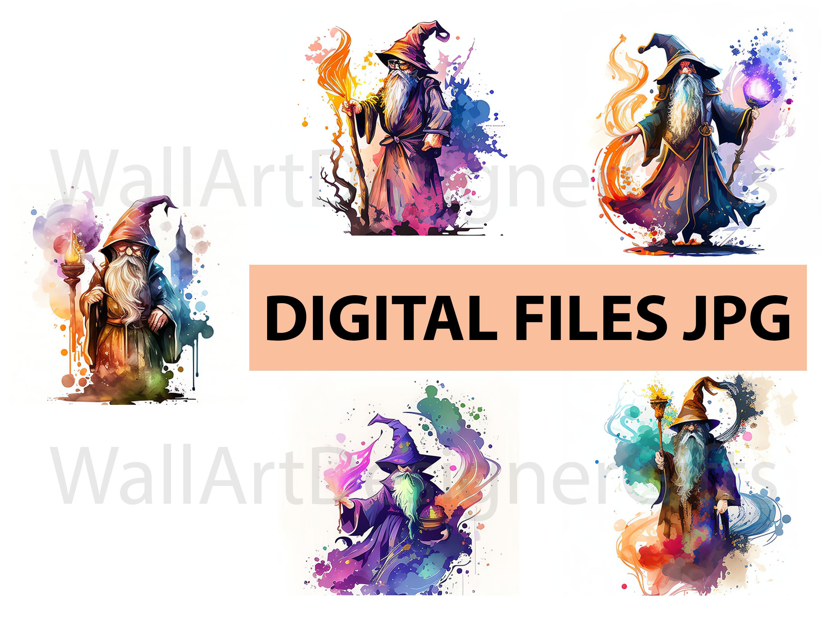 Cartoon Wizards Clipart 20 High Quality JPG, Full Commercial Use ...