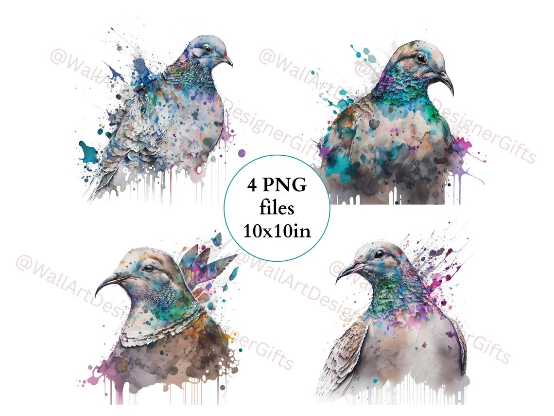 Doves Watercolor Clipart, Doves Watercolor, Doves Clipart PNG ...