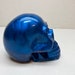 Blue Detailed Resin Skull 3" Tall - Etsy