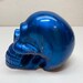 Blue Detailed Resin Skull 3" Tall - Etsy