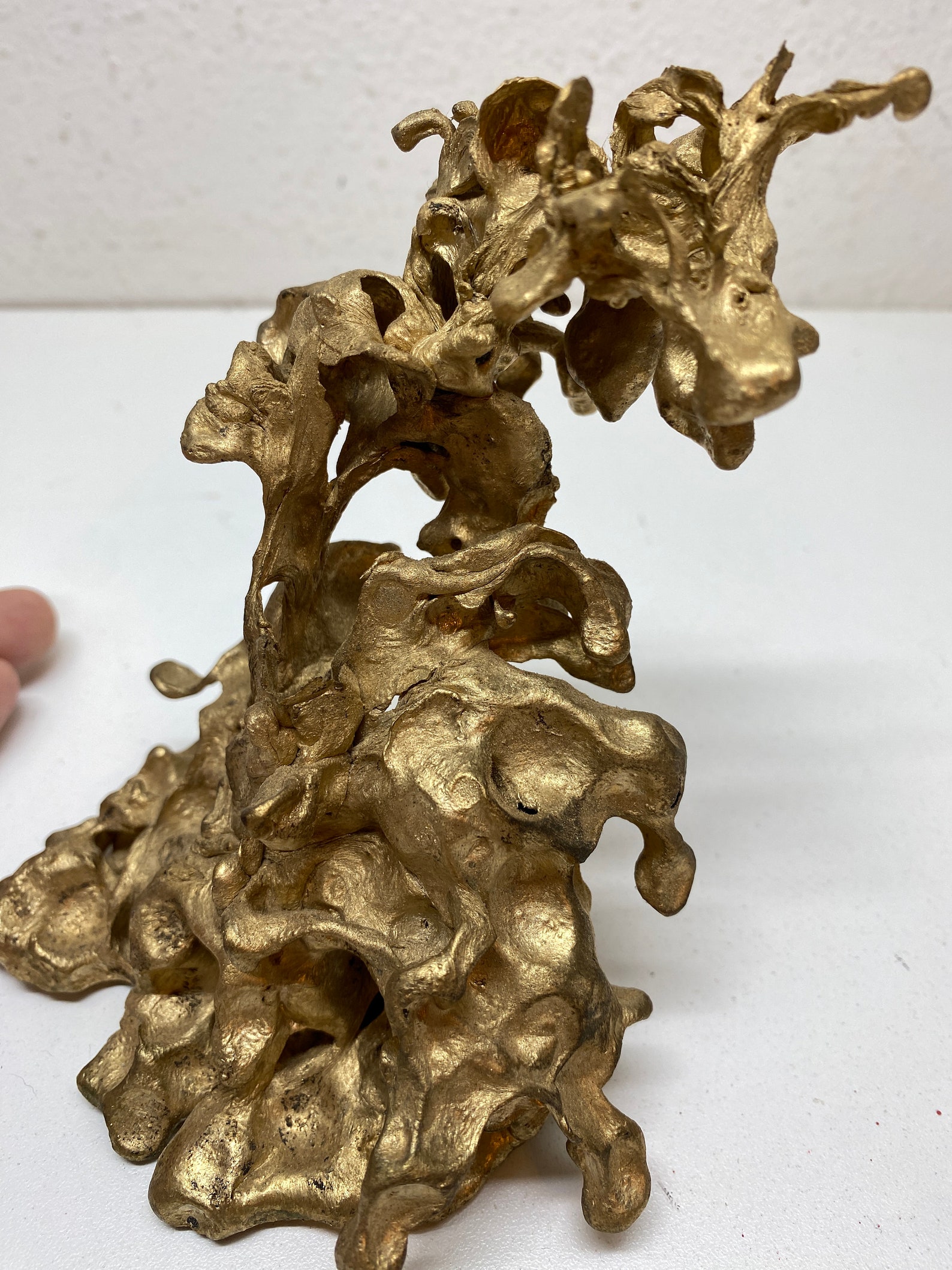 Brass Abstract Art Sculpture 6" Tall - Etsy