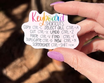 Word for Windows Pc/laptop Cheat Sheet Reference Guide Shortcut Sticker ...