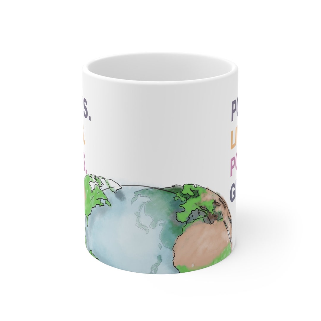 Geospatial Essentials Earth Mug Points Lines Polys GIS - Etsy