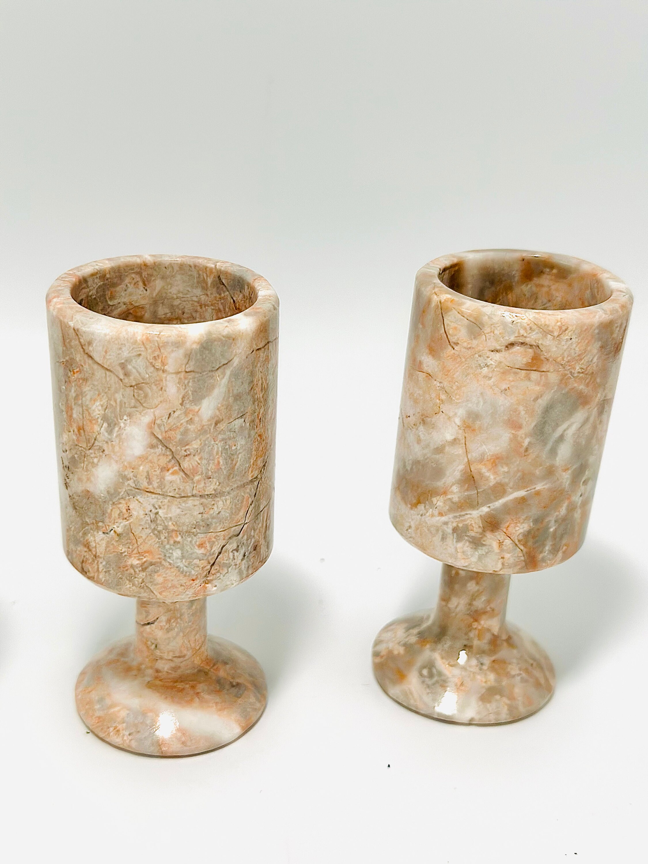 Hand Carved Oaxaca Pink Marble Stone Shot Glasses - Etsy