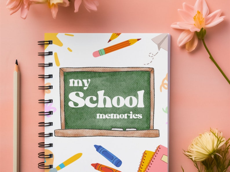 School Memory Year Record Book for Kids, Memories Journal Children's ...