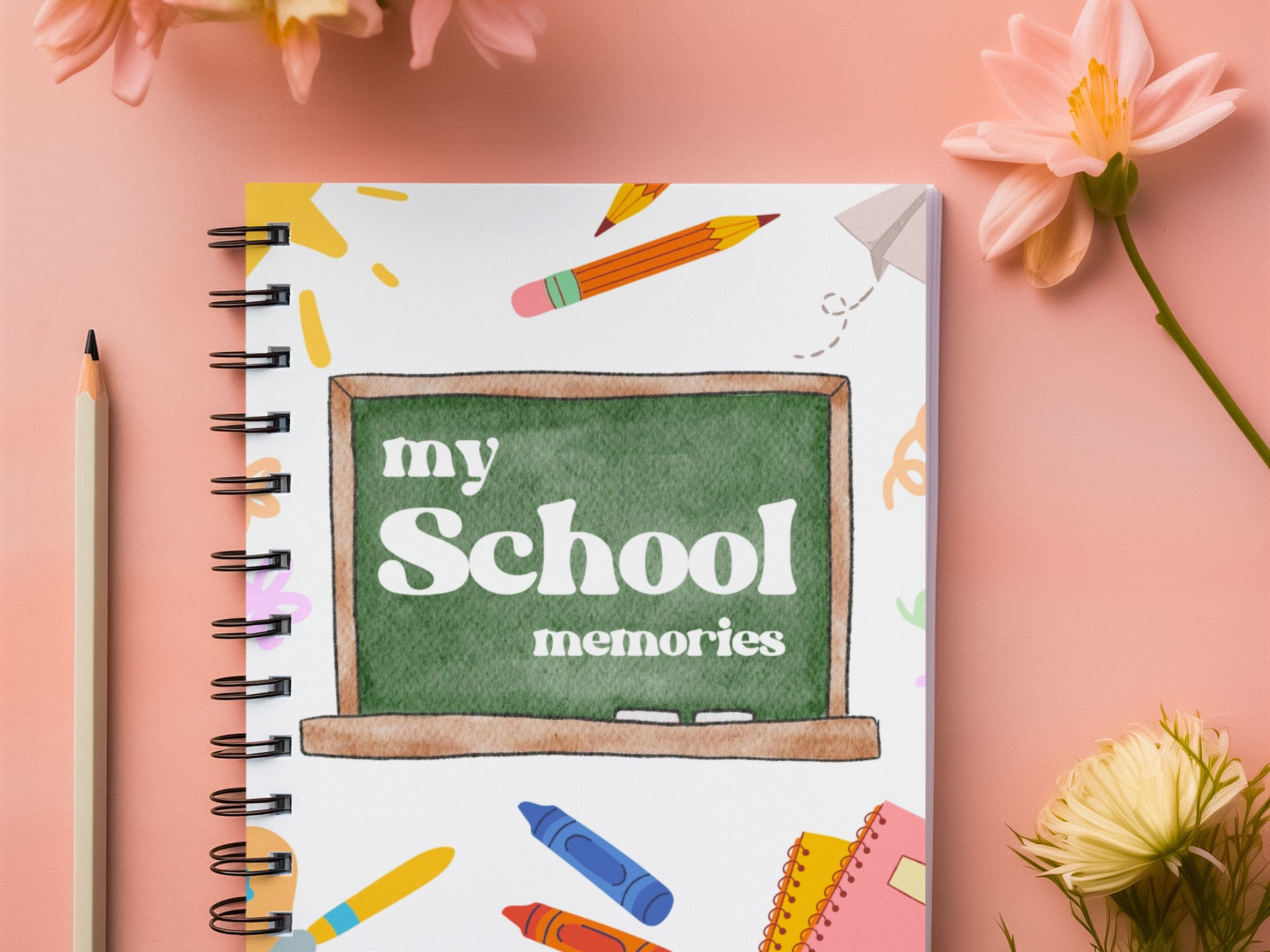 School Memory Year Record Book for Kids, Memories Journal Children's ...