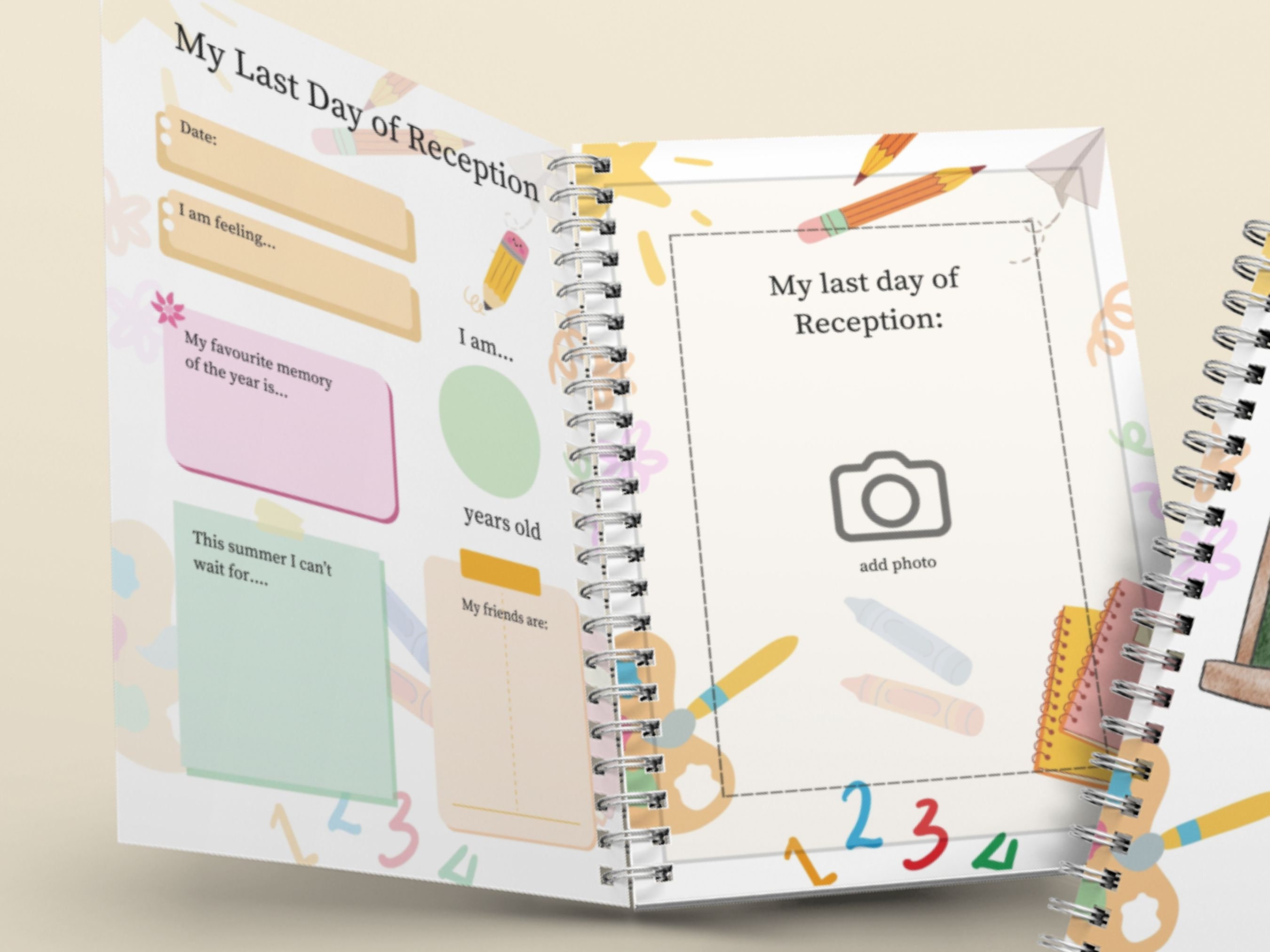 School Memory Year Record Book for Kids, Memories Journal Children's ...