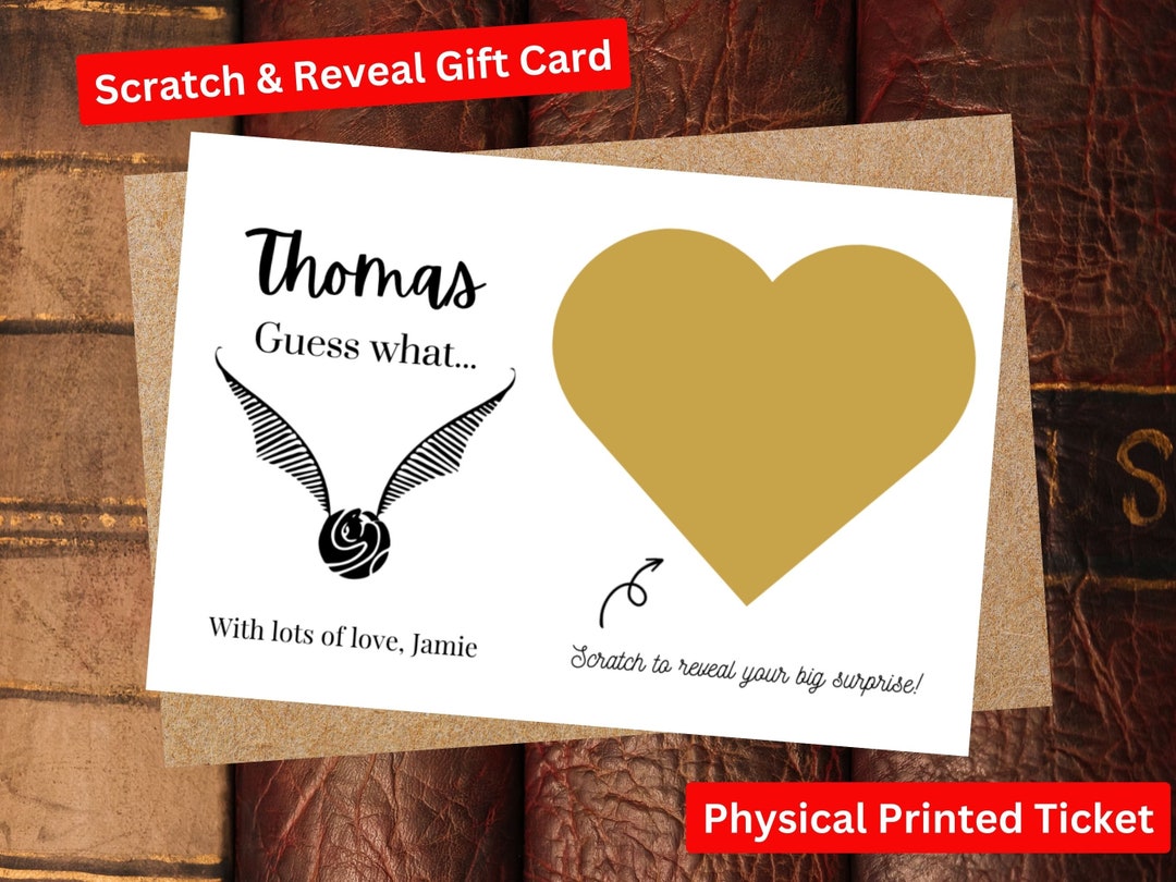 Harry Potter Quidditch Snitch Themed Scratch Reveal Announcement ...