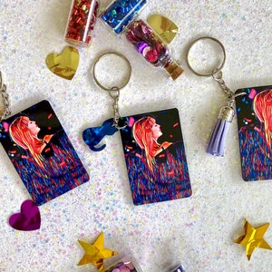 CUSTOM Eras Keychain Taylor Swift Keyring Handprinted Handmade Eras ...