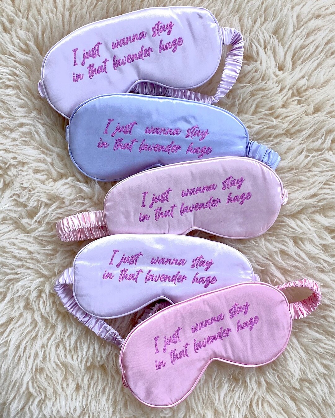 Sleep: Lavender Haze Satin Eye Sleep Mask Taylor Swift Handmade ...